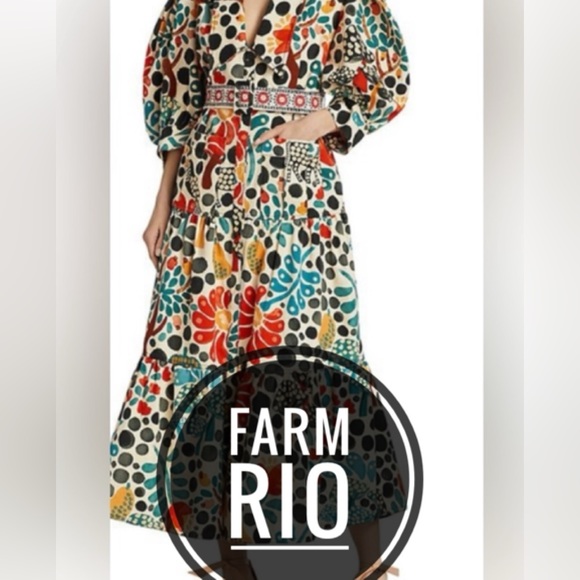 FARM Rio | Dresses | Farm Rio Canvas Dress Mushroom Forest | Poshmark